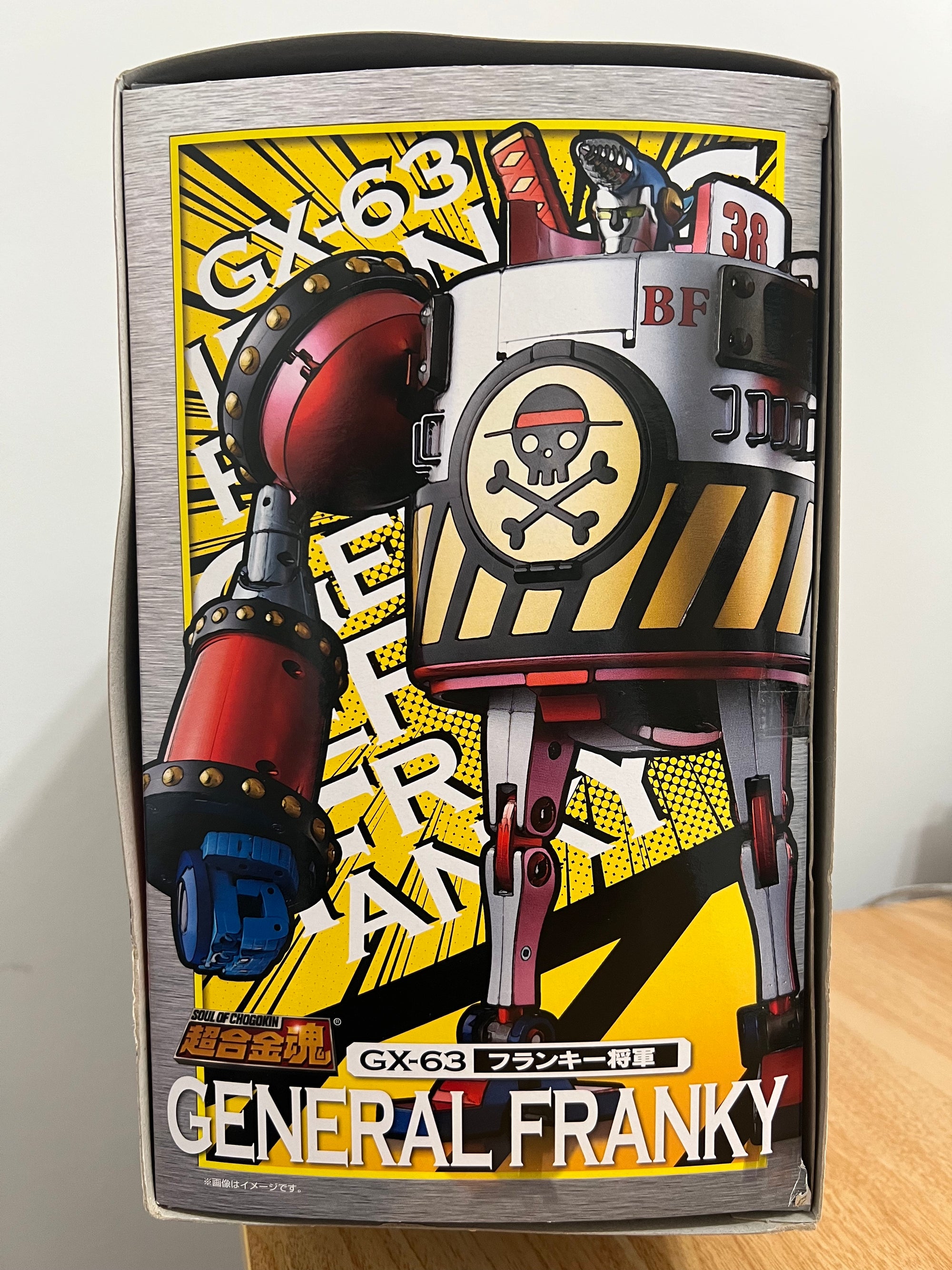 One Piece Soul of Chogokin General Franky GX-63 Bandai (caja con detal ...